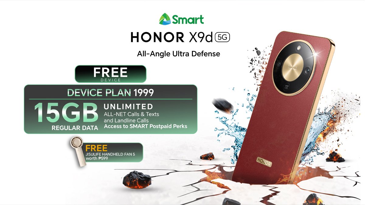 Get HONOR X9d 5G with Zero Cash Out on Smart Postpaid Plan 1999 - Your ...